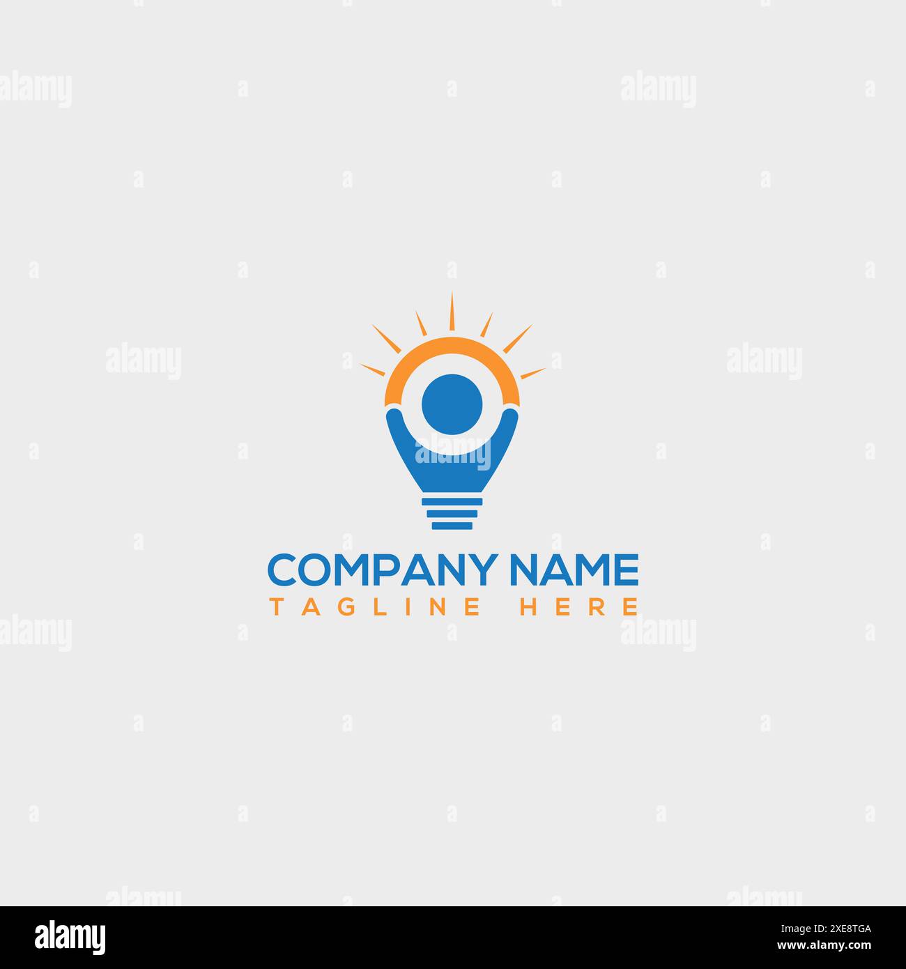 Bulb logo idea design Stock Vector Images - Alamy