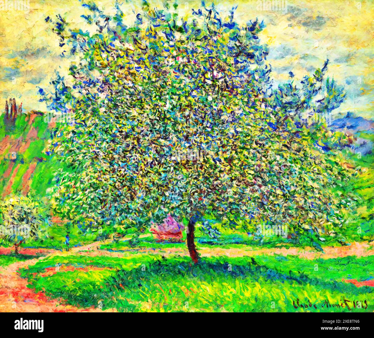 Claude monet painting apple tree hi-res stock photography and images ...