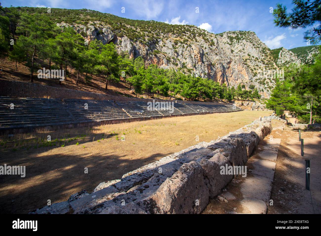 Ancient Stadium, Delphi, UNESCO World Heritage Site. Famous ...