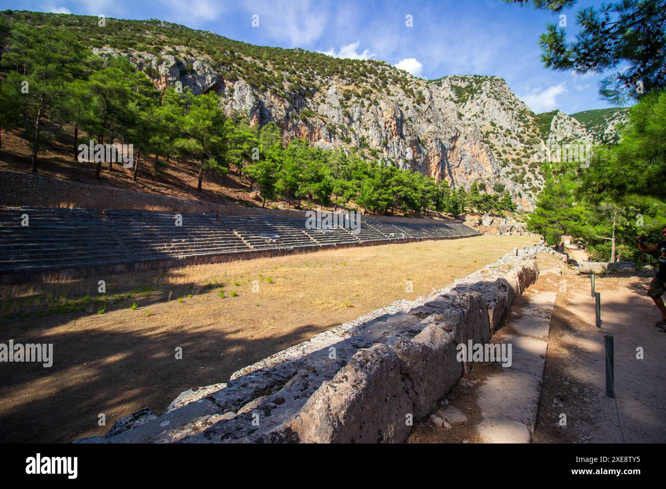 Ancient Stadium, Delphi, UNESCO World Heritage Site. Famous ...