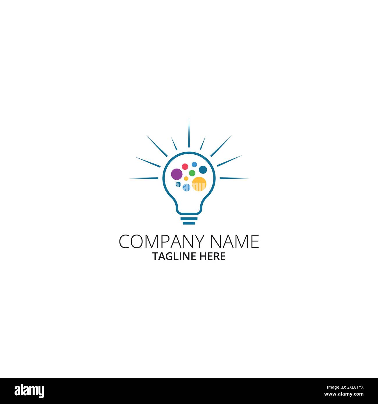 Contour bulb brain electric Stock Vector Images - Alamy