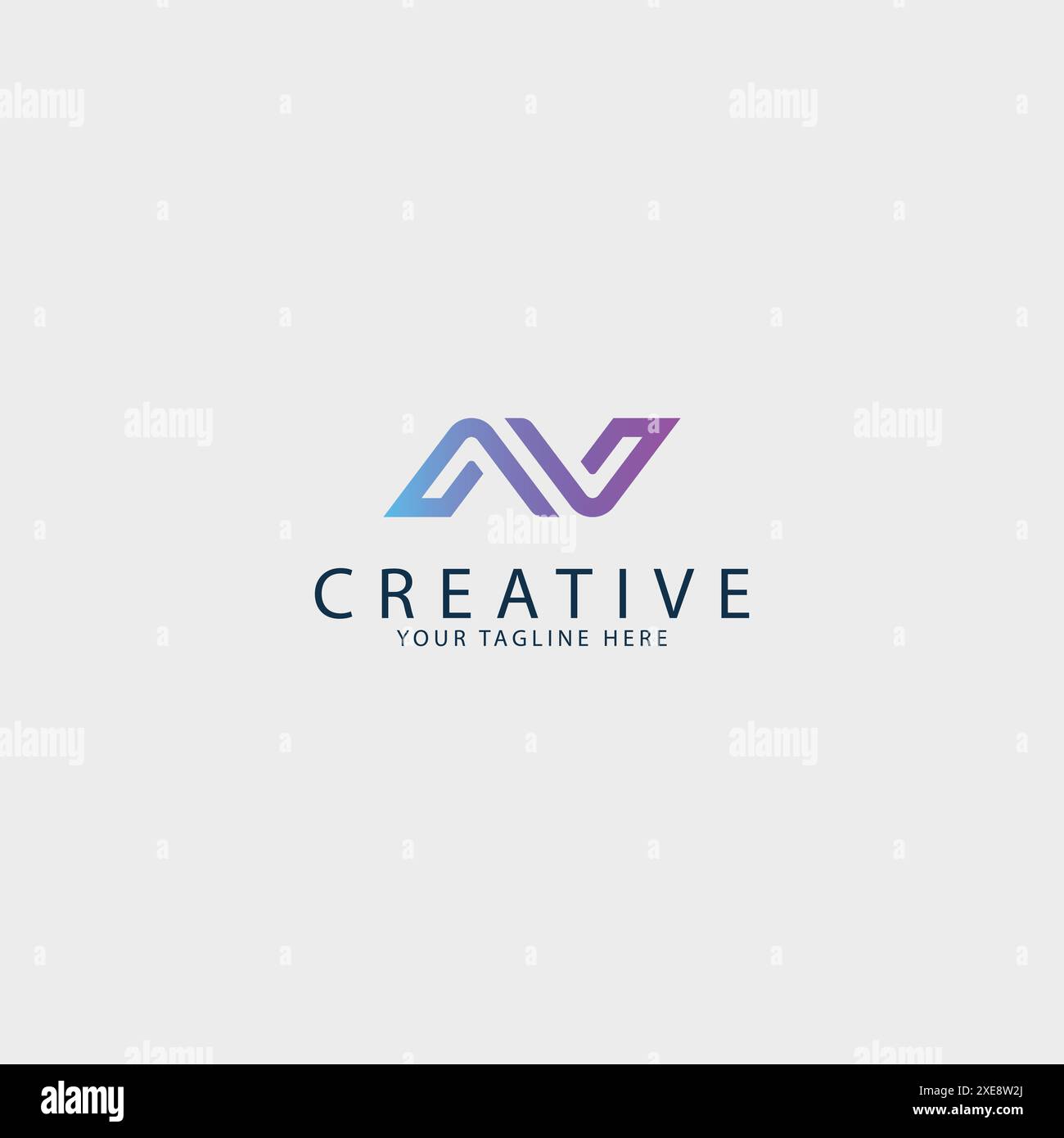 Letter N logo design template vector elements Stock Vector Image & Art ...