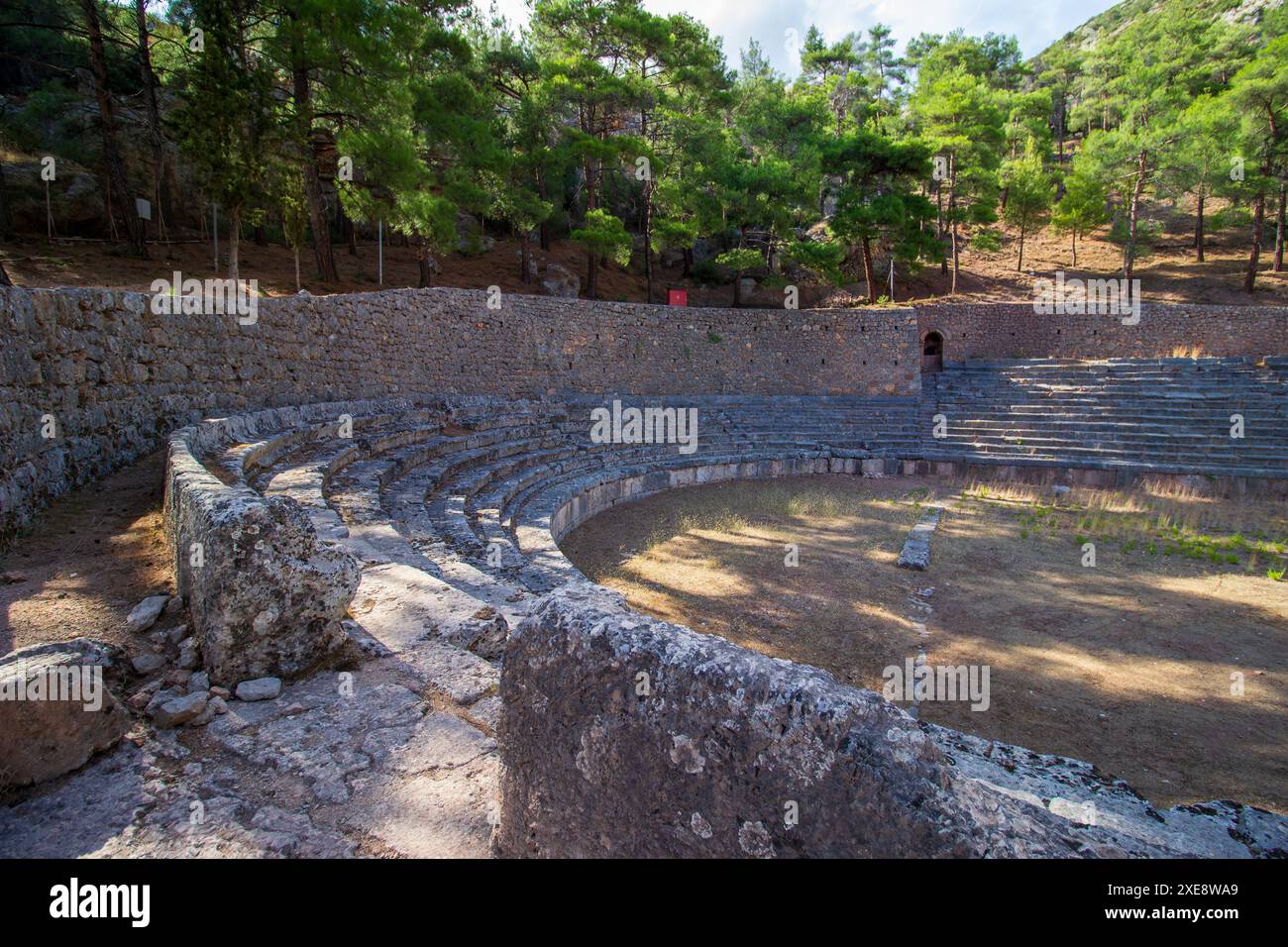 Ancient Stadium, Delphi, UNESCO World Heritage Site. Famous ...