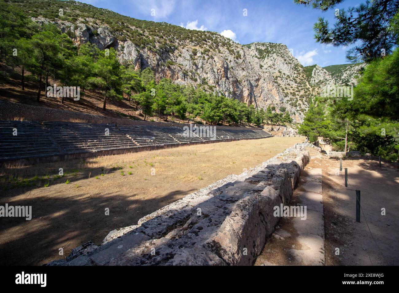 Ancient Stadium, Delphi, UNESCO World Heritage Site. Famous ...