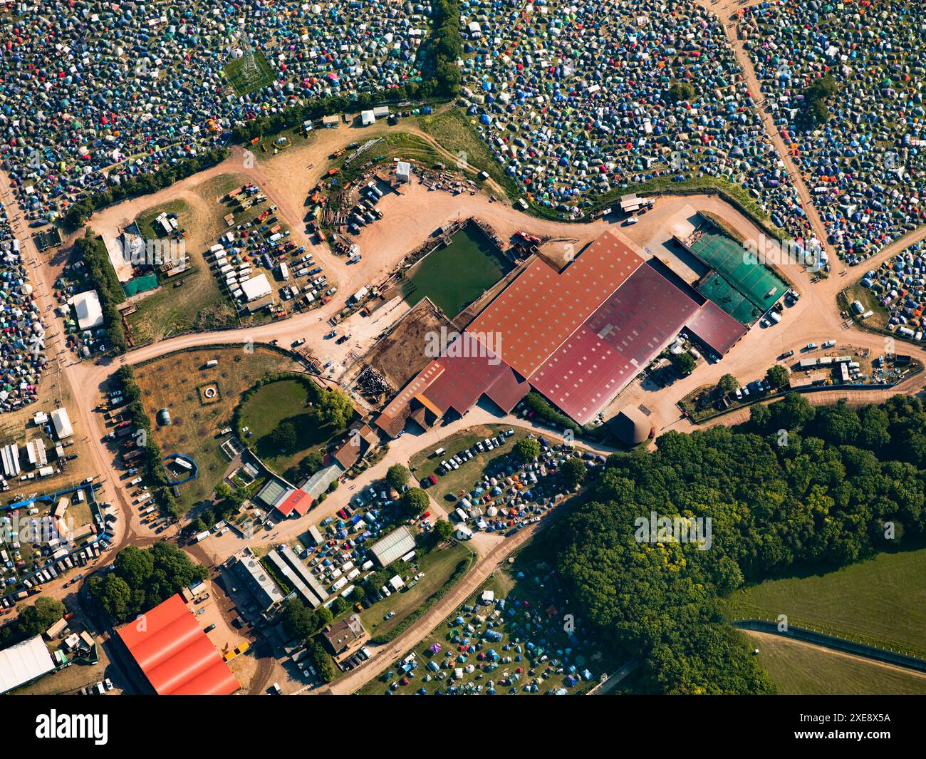 Glastonbury festival worthy farm hi-res stock photography and images ...