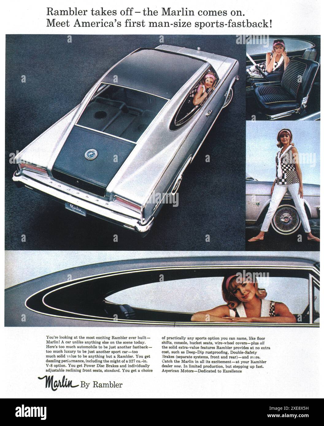 1965 AMC Rambler Marlin ad Stock Photo - Alamy
