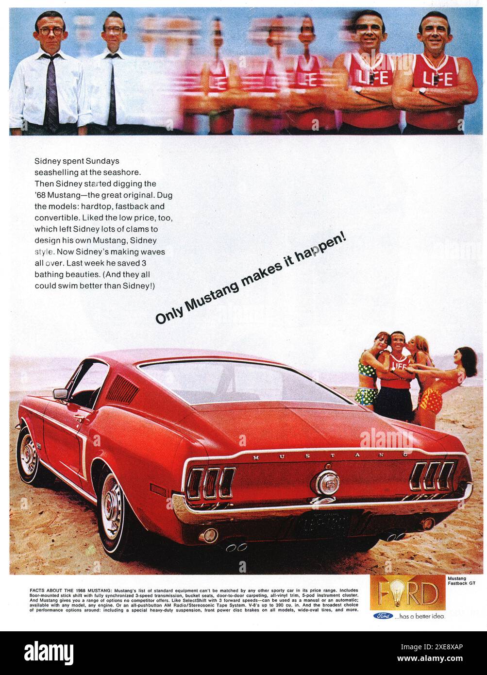 1968 Ford Mustang Fastback ad Stock Photo - Alamy