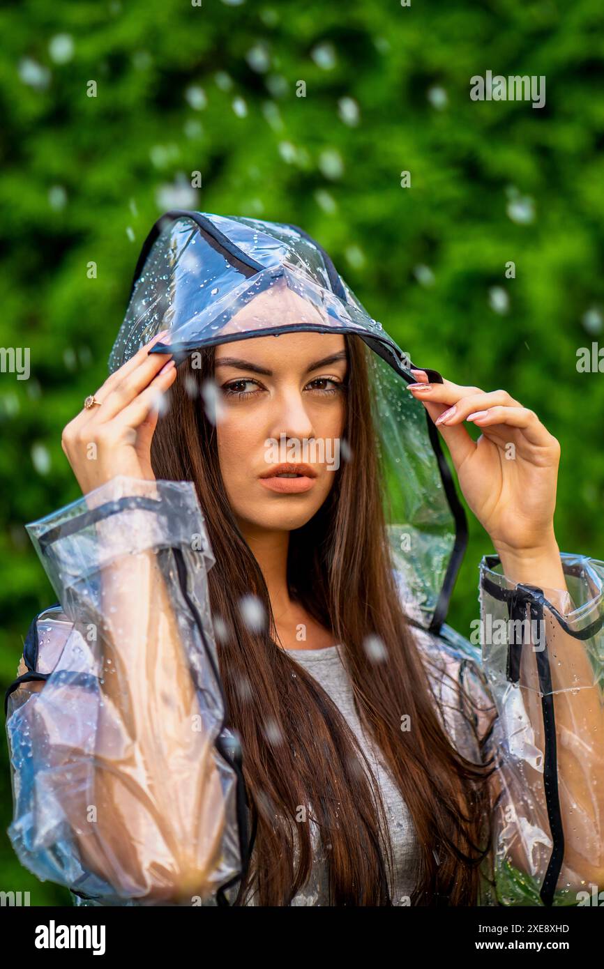 Rainy day young woman hi-res stock photography and images - Alamy