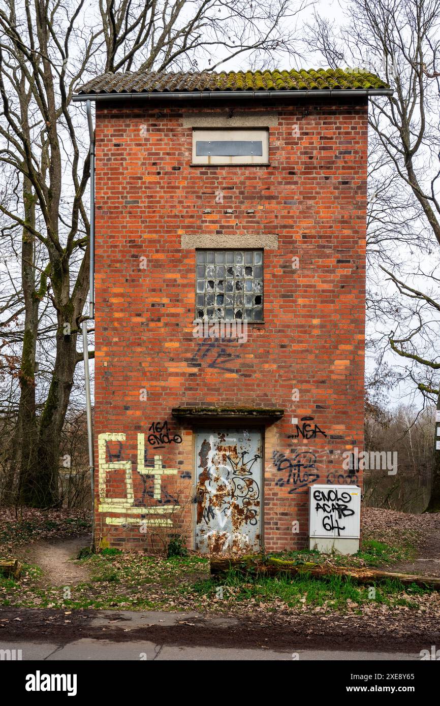 Old transformer house Stock Photo - Alamy