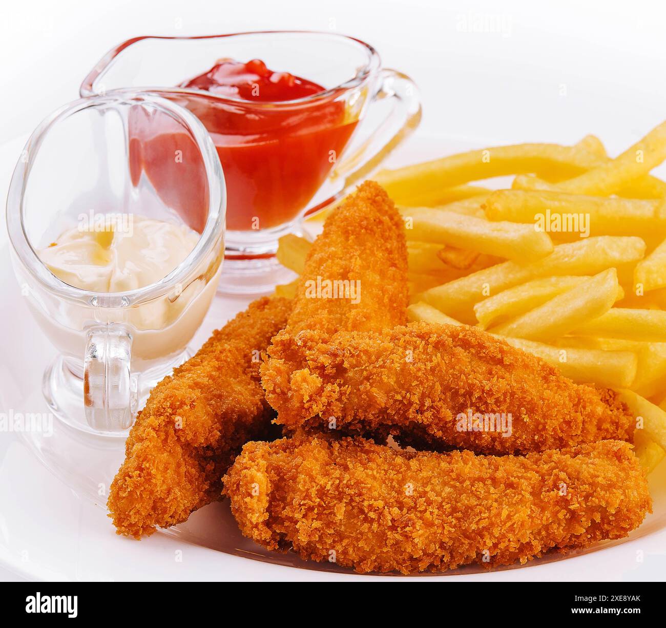 Chicken nuggets ketchup on hi-res stock photography and images - Alamy