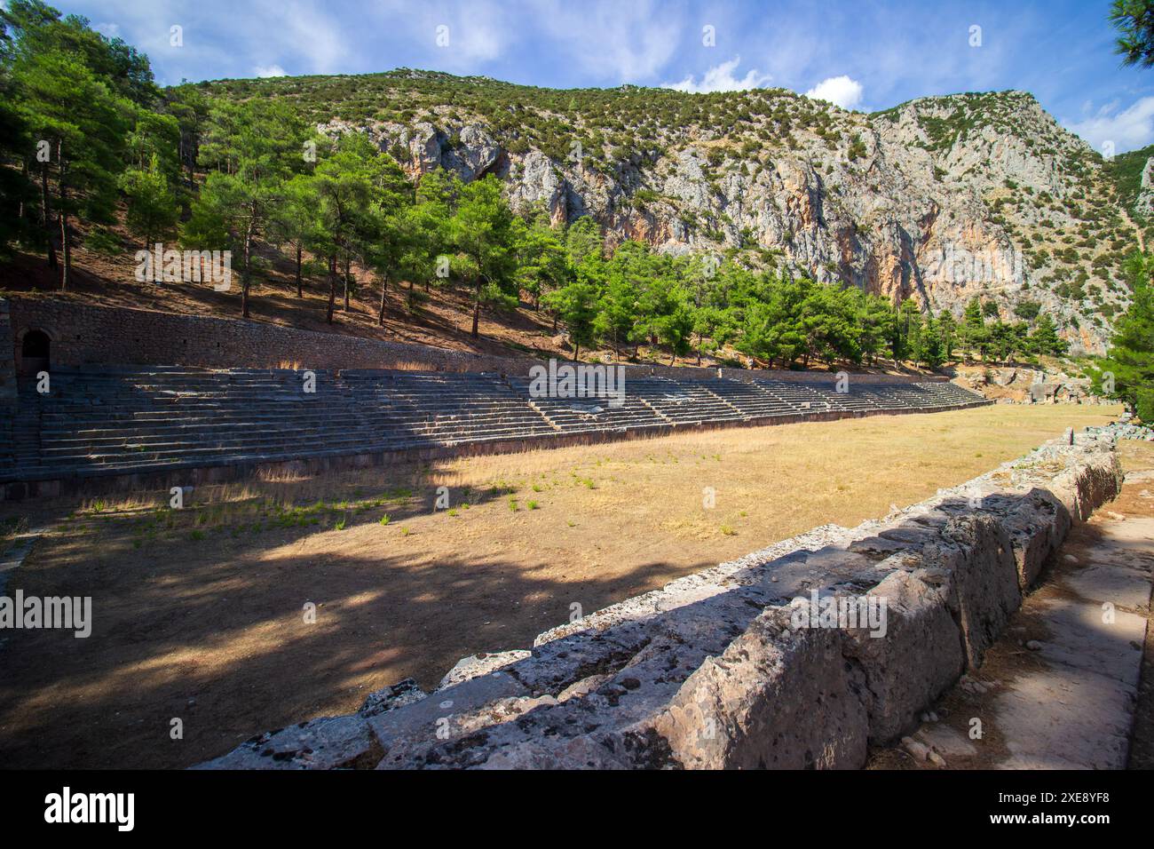 Ancient Stadium, Delphi, UNESCO World Heritage Site. Famous ...
