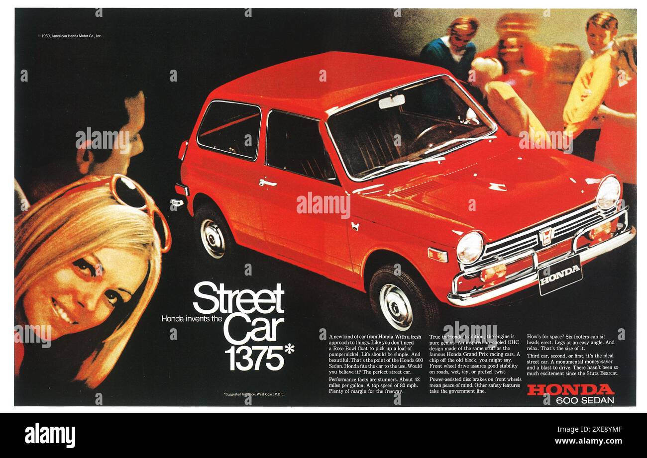 1969 Honda N360 Street Car ad Stock Photo - Alamy
