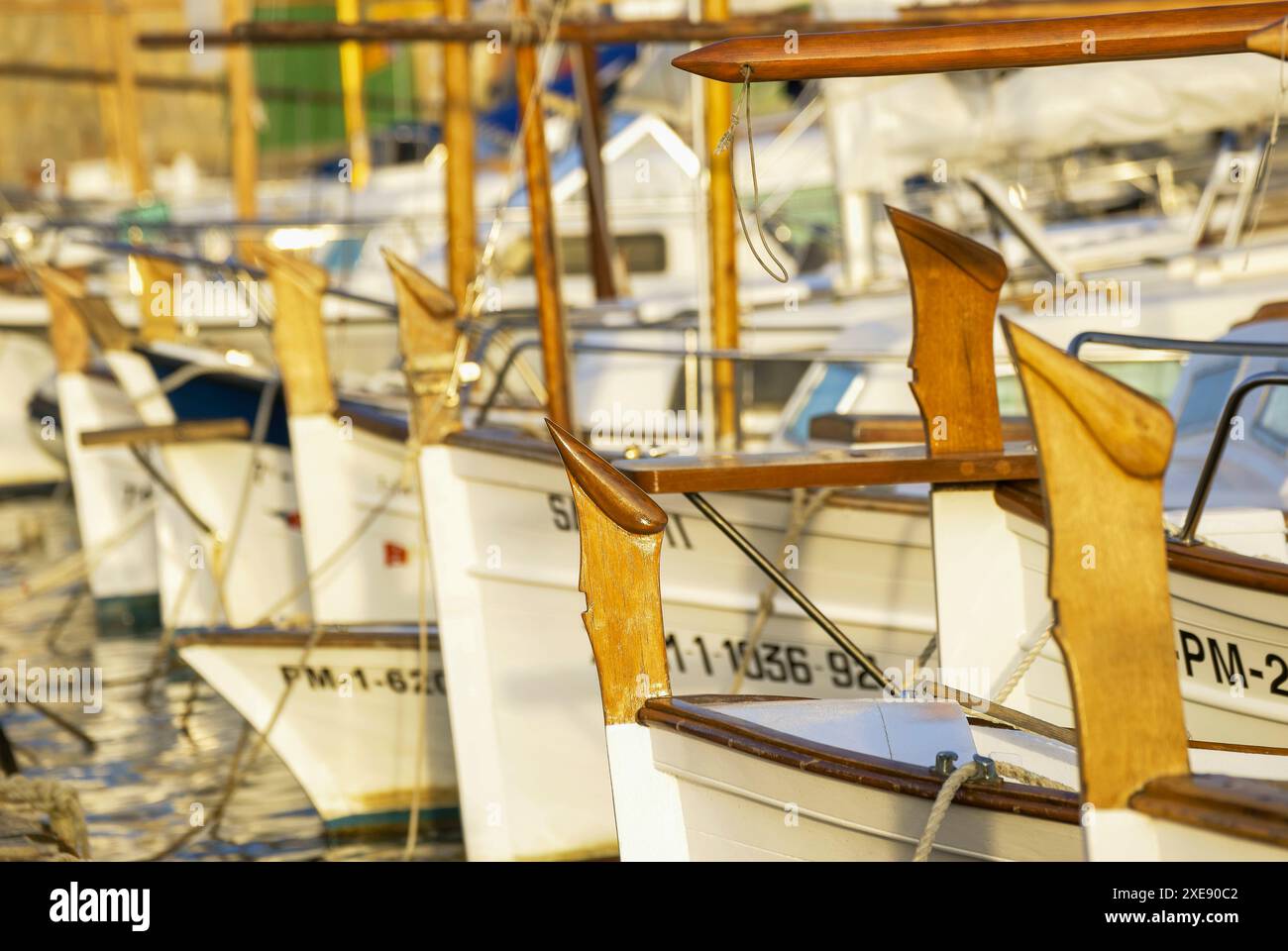 Traditional small boat pier Stock Photo - Alamy