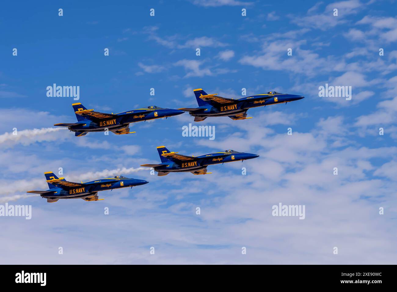 Blue Angels Soar in Precision: Pre-Season Formation Practice at Naval ...
