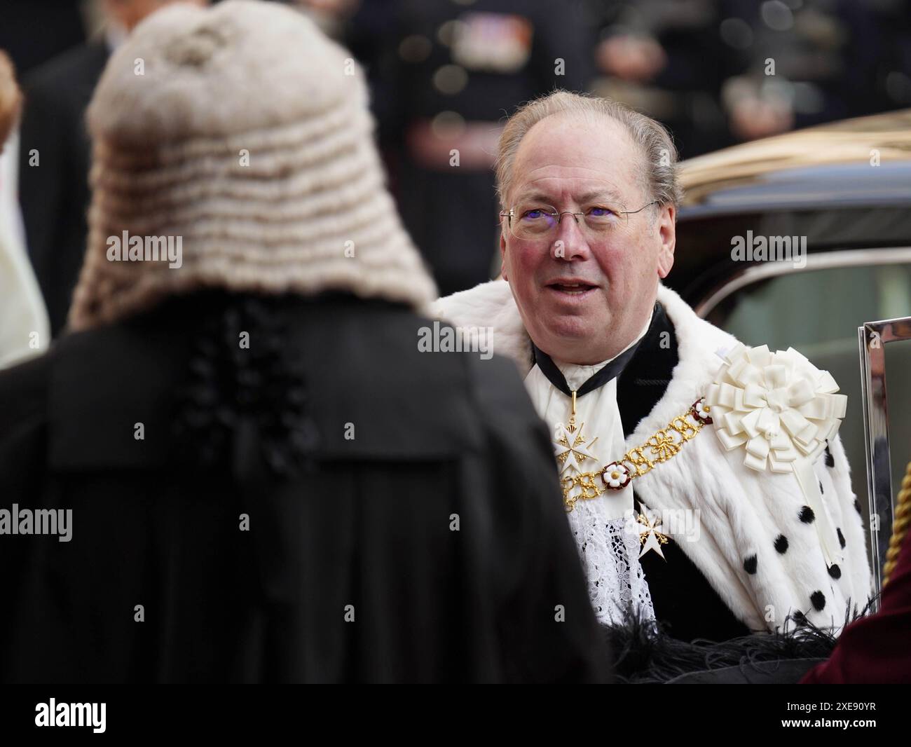 Lord Mayor of the City of London Michael Mainelli attending the Banquet ...