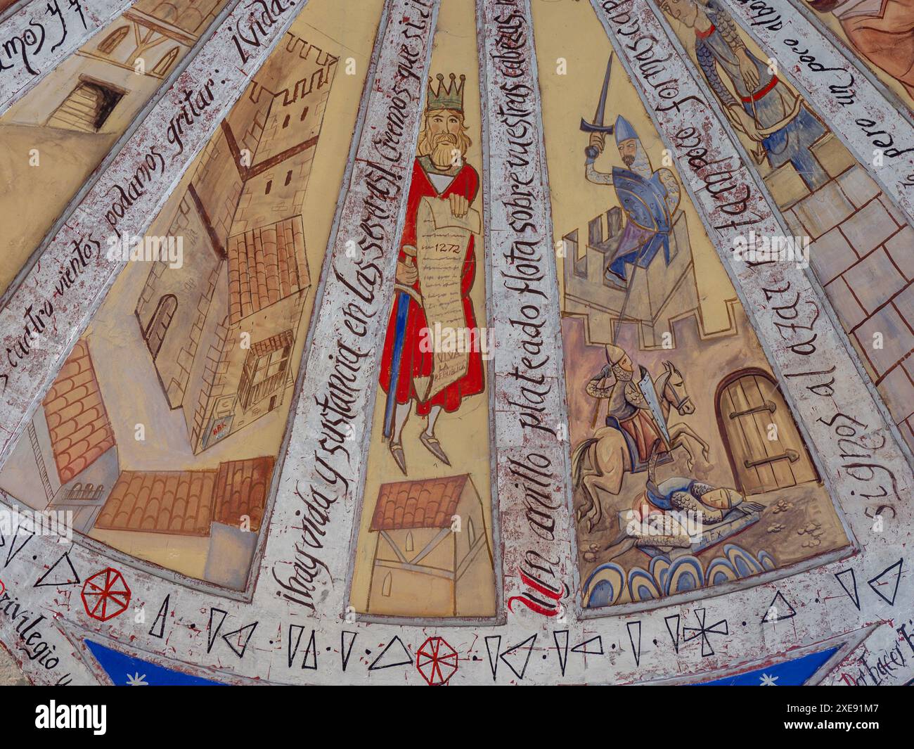 Medieval mural painting hi-res stock photography and images - Alamy