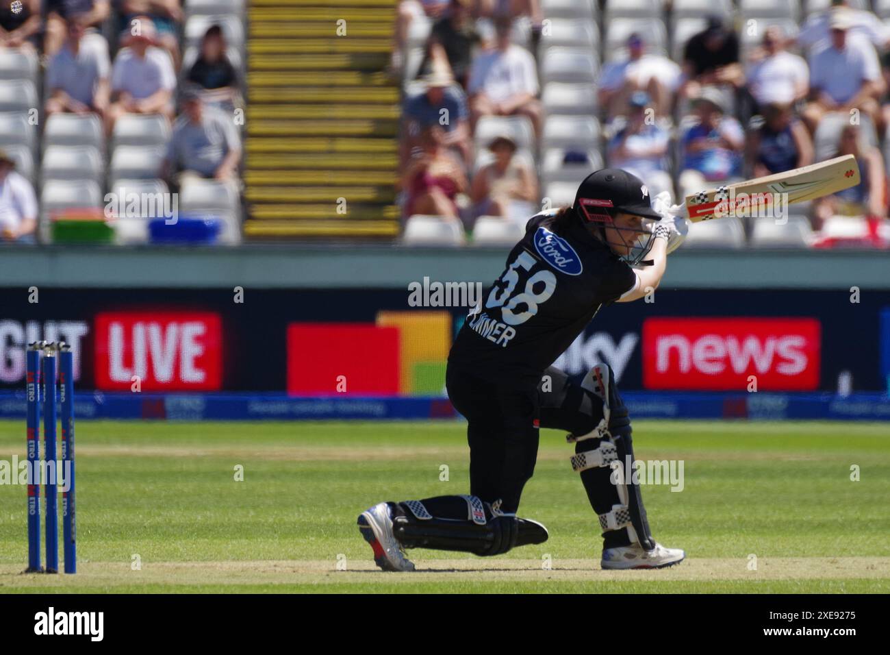 Chester le Street, 26 June 2024. Georgia Plimmer batting for New ...