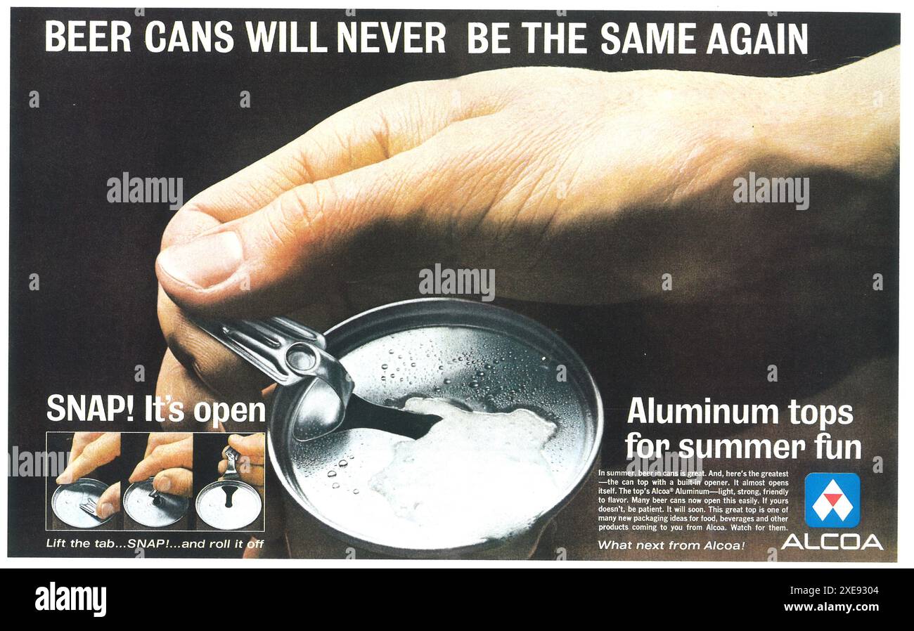 1960s retro beer can Cut Out Stock Images & Pictures - Alamy