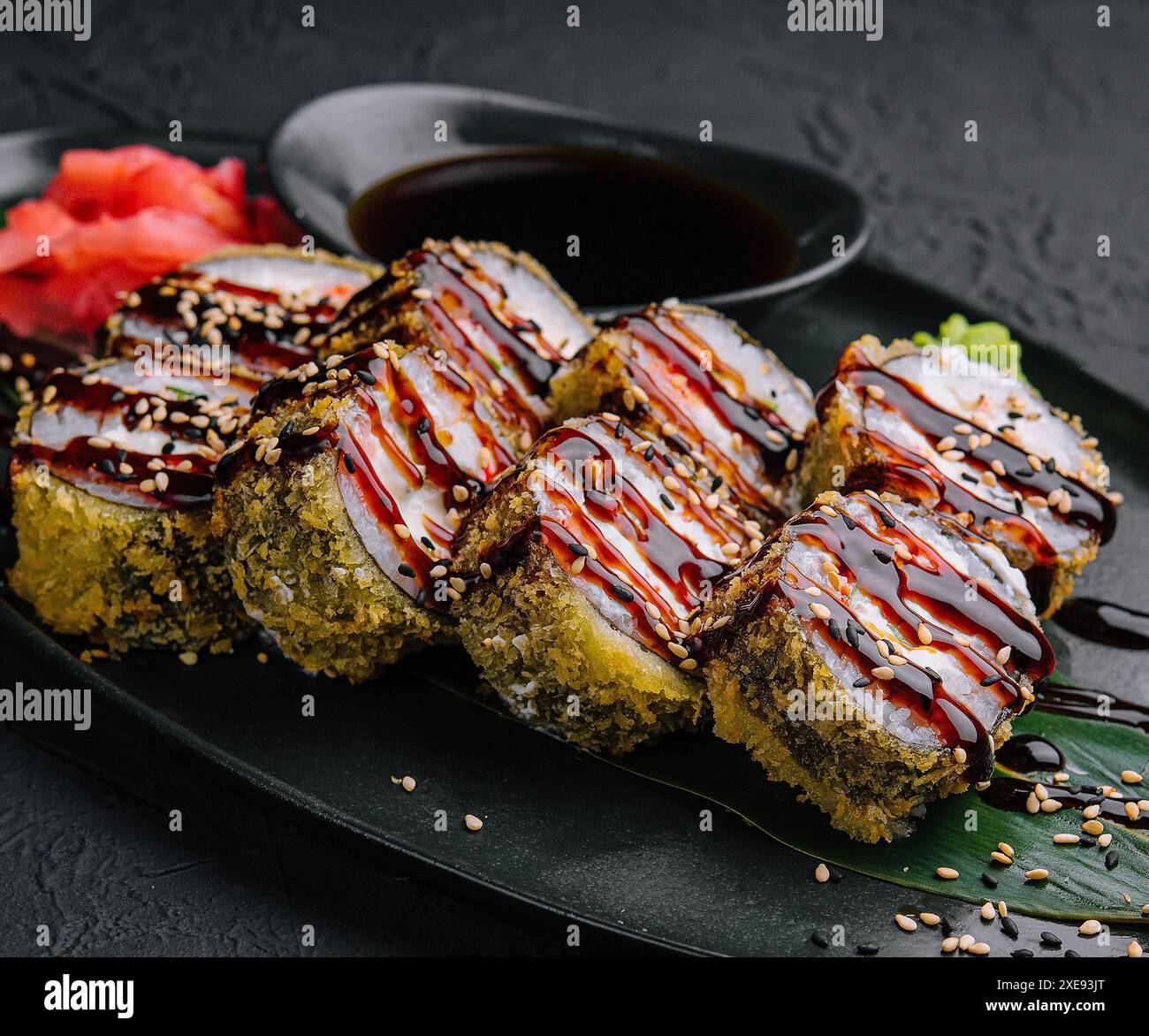 Food tempura fried rolls hi-res stock photography and images - Alamy