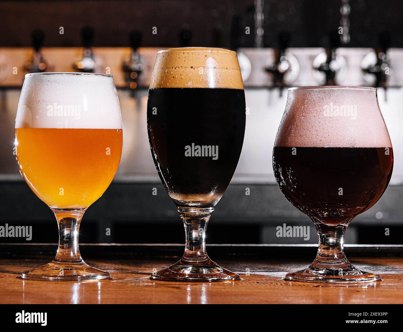 Three different glasses types hi-res stock photography and images - Alamy