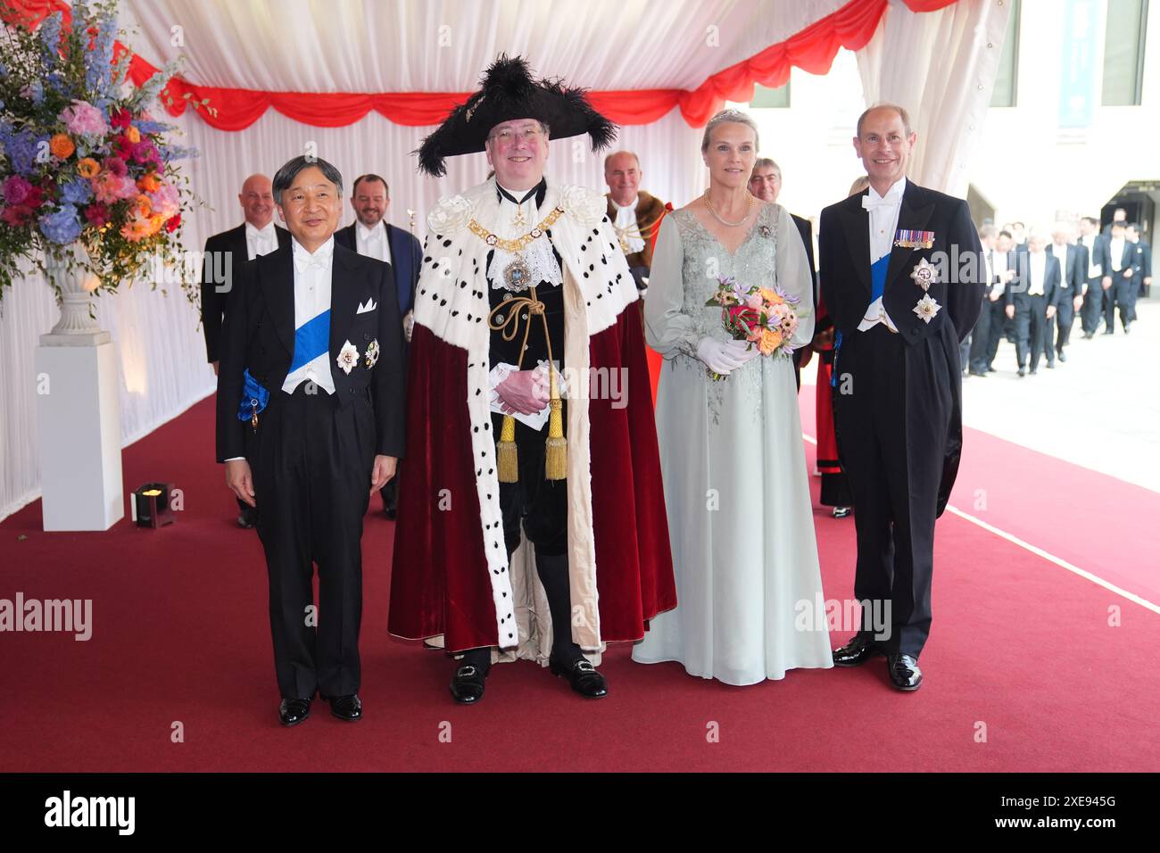 Emperor Naruhito of Japan, Lord Mayor of London, Michael Mainelli ...