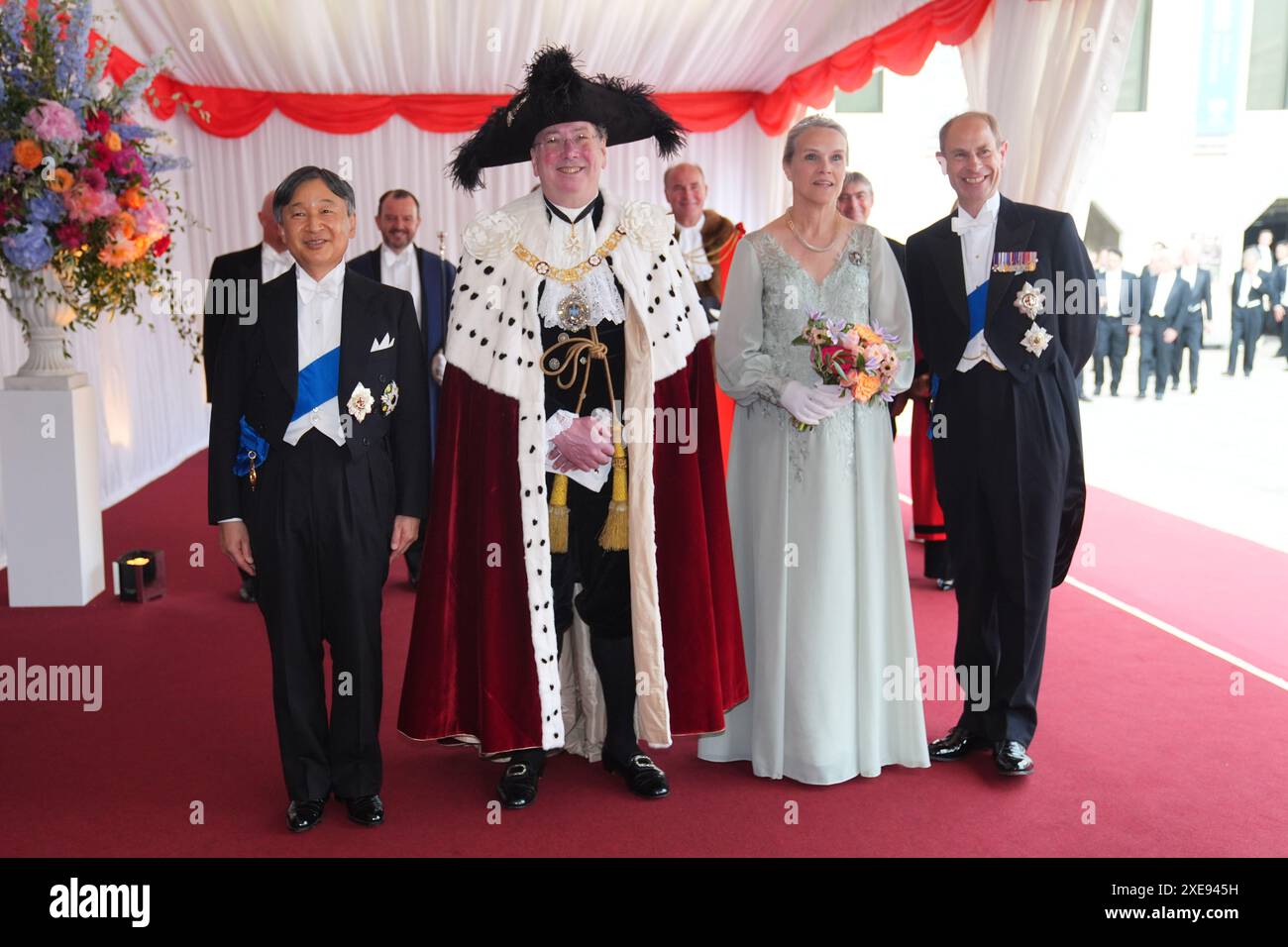 Emperor Naruhito of Japan, Lord Mayor of London, Michael Mainelli ...