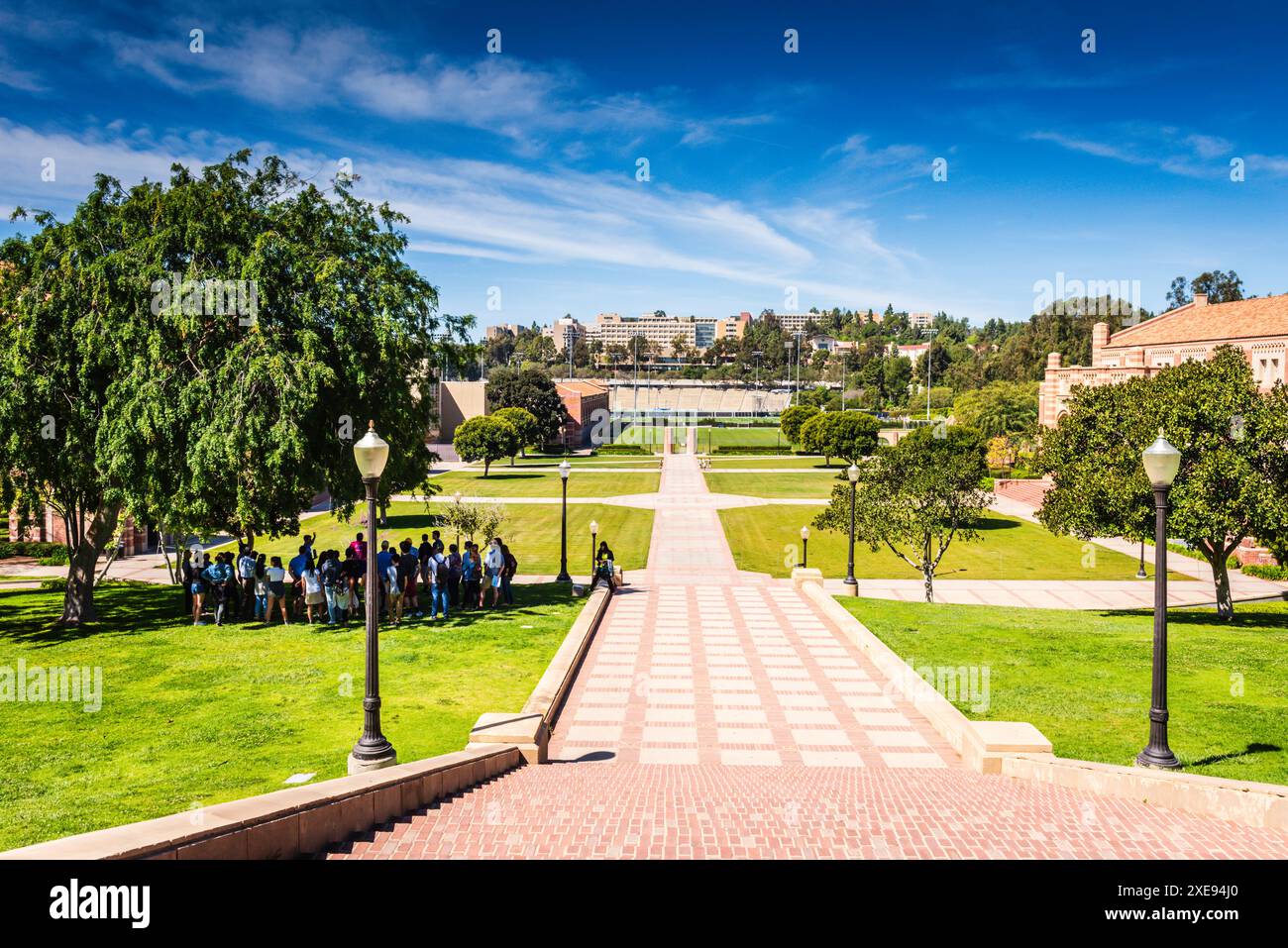 Los Angeles, California USA - March 28, 2017: UCLA college tour group ...