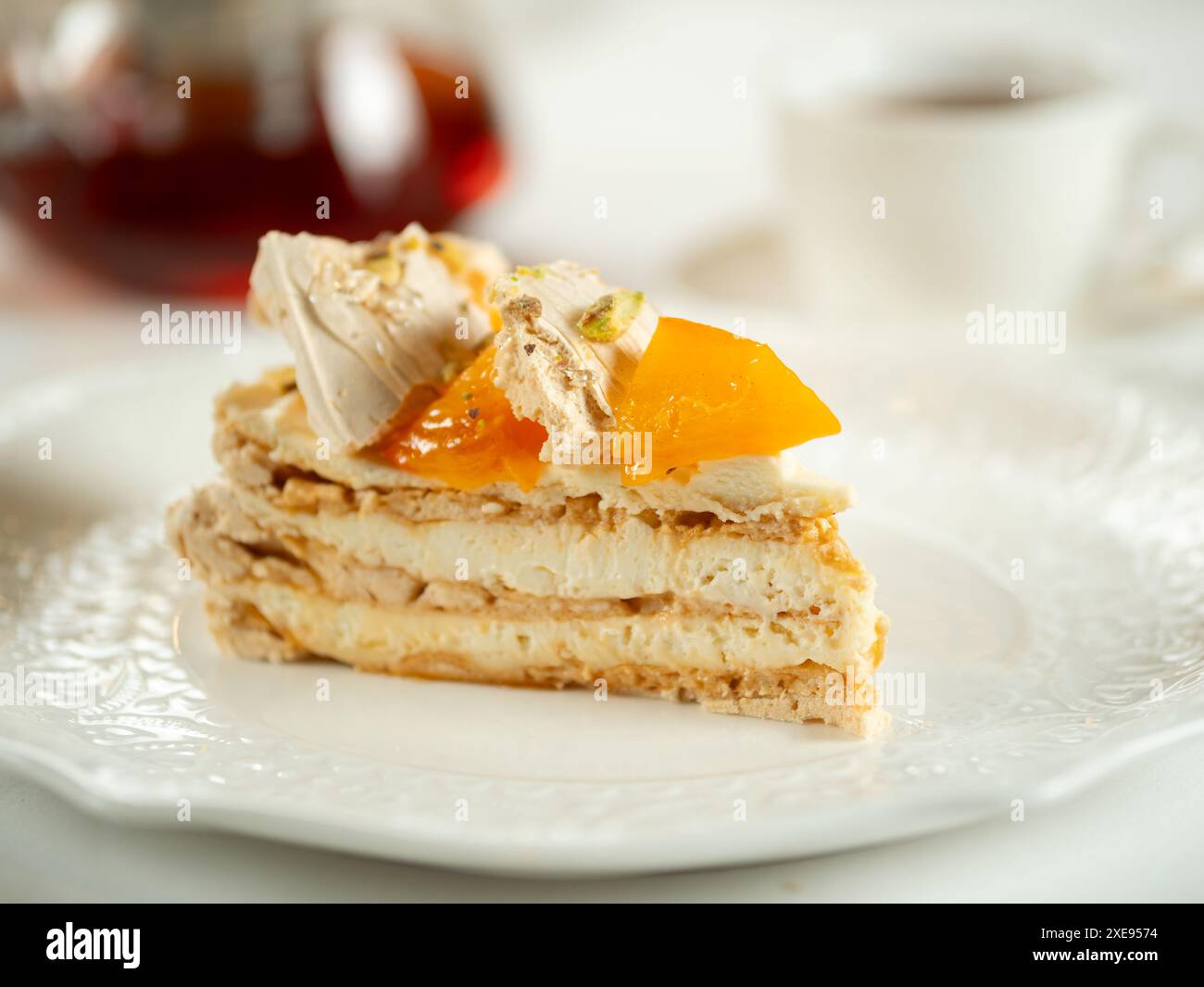 Baked cheese cake in hi-res stock photography and images - Alamy