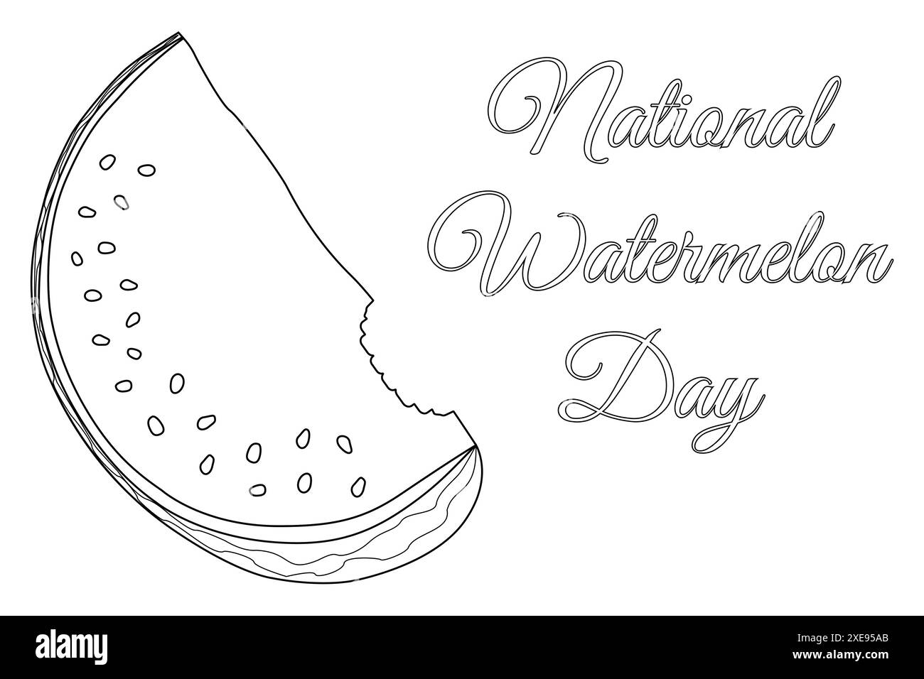 Summer coloring pages simple hi-res stock photography and images - Alamy