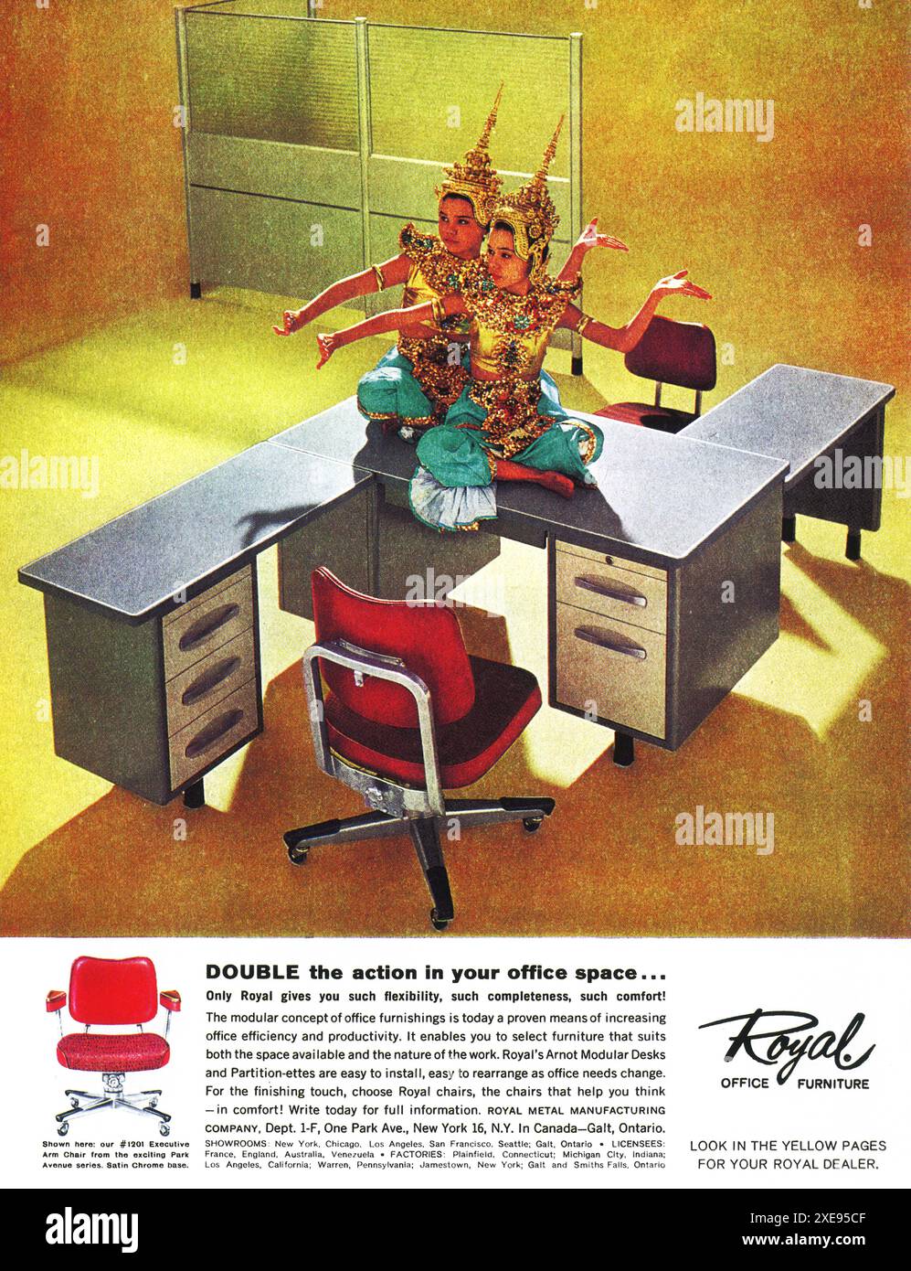 1960s office interior hi-res stock photography and images - Alamy