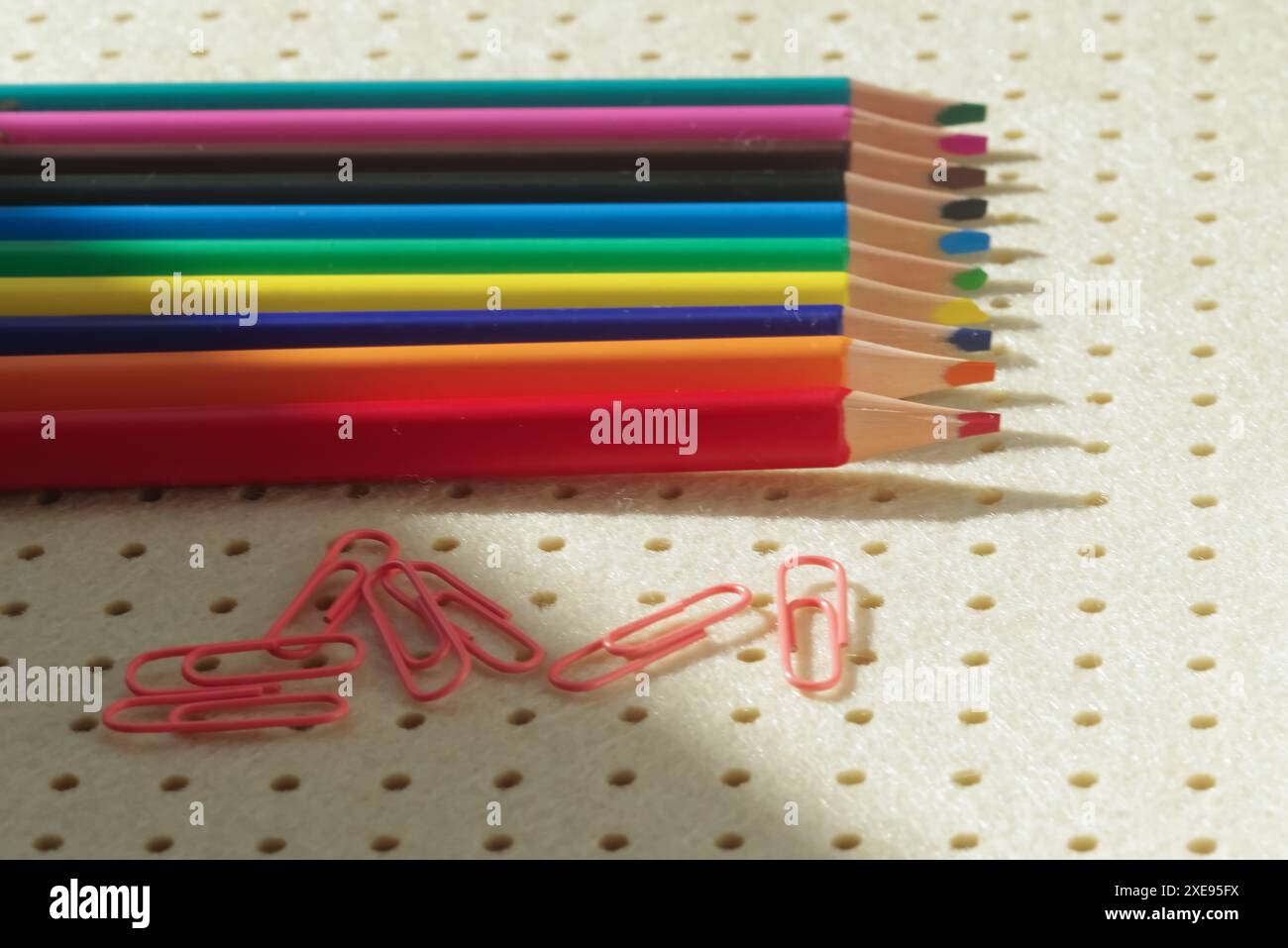 Set pencils different in hi-res stock photography and images - Alamy