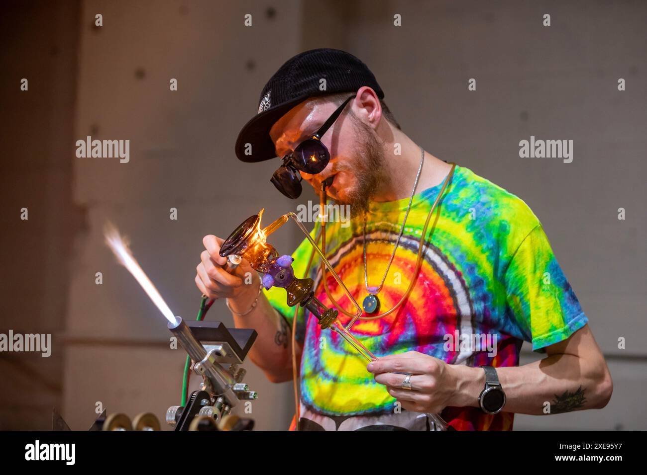 Detroit, Michigan - Artists create glass and other artworks at the ...