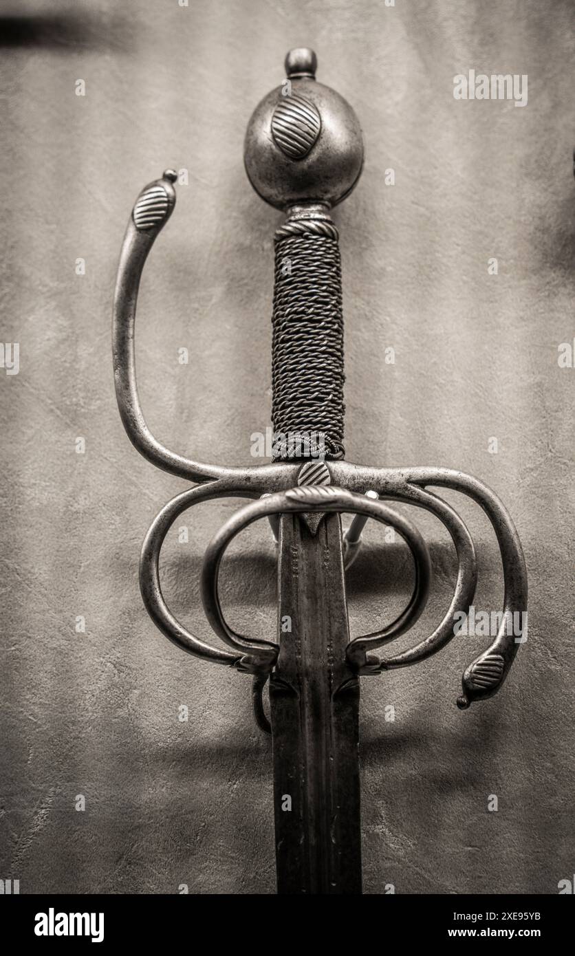 Sword hilt with bridge garrison Stock Photo - Alamy