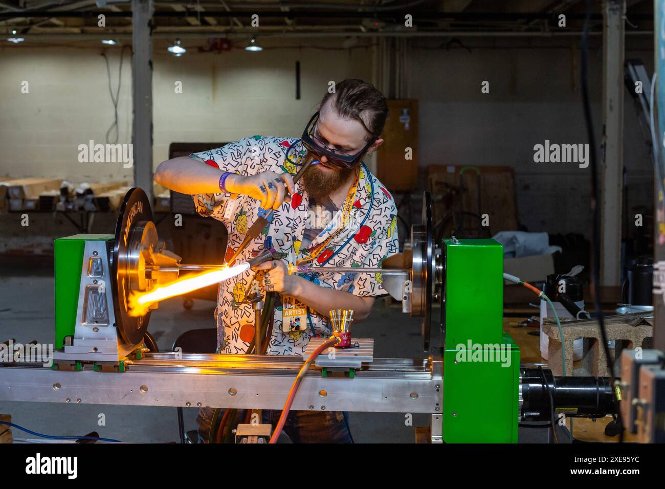 Detroit, Michigan - Artists create glass and other artworks at the ...