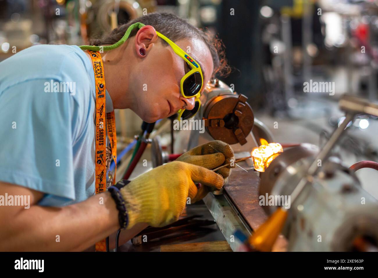 Detroit, Michigan - Artists create glass and other artworks at the ...