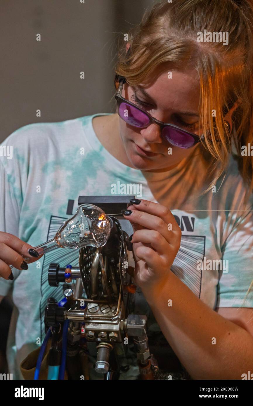 Detroit, Michigan - Artists create glass and other artworks at the ...
