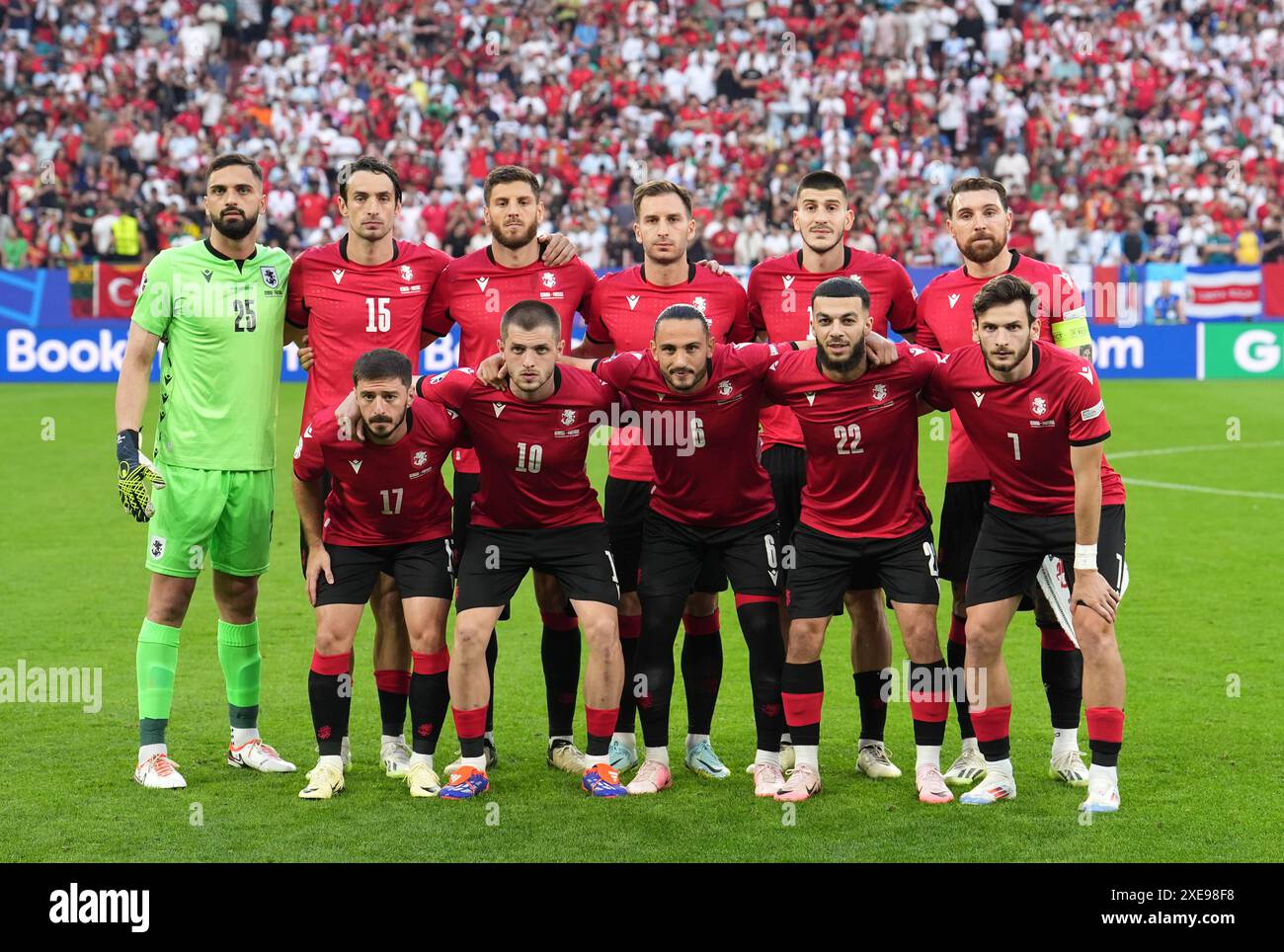 A Georgia team group photo ahead of the UEFA Euro 2024 Group F match at ...