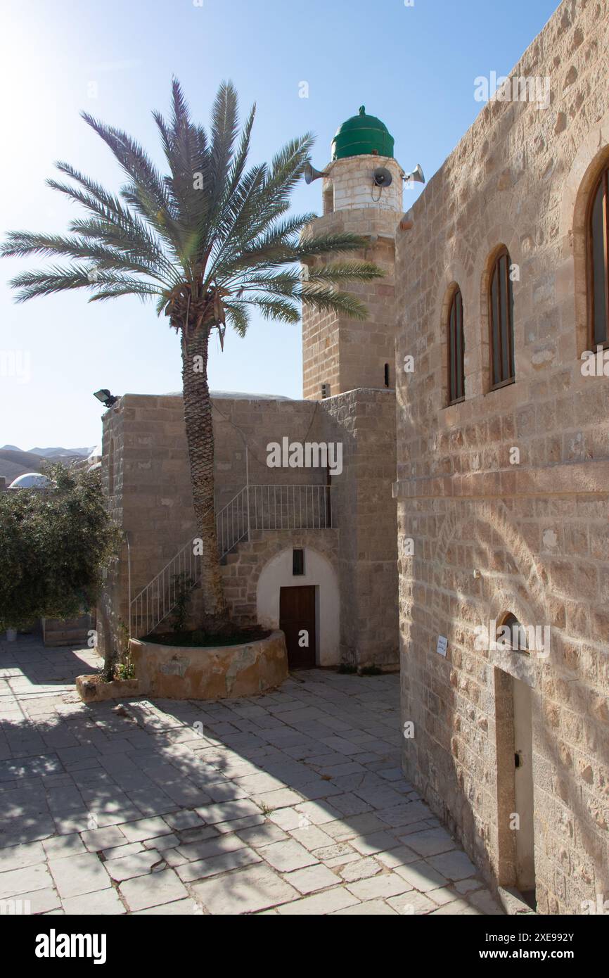 Nebo Musa, mosque and old caravanserai. Prophet Moses burial site in ...