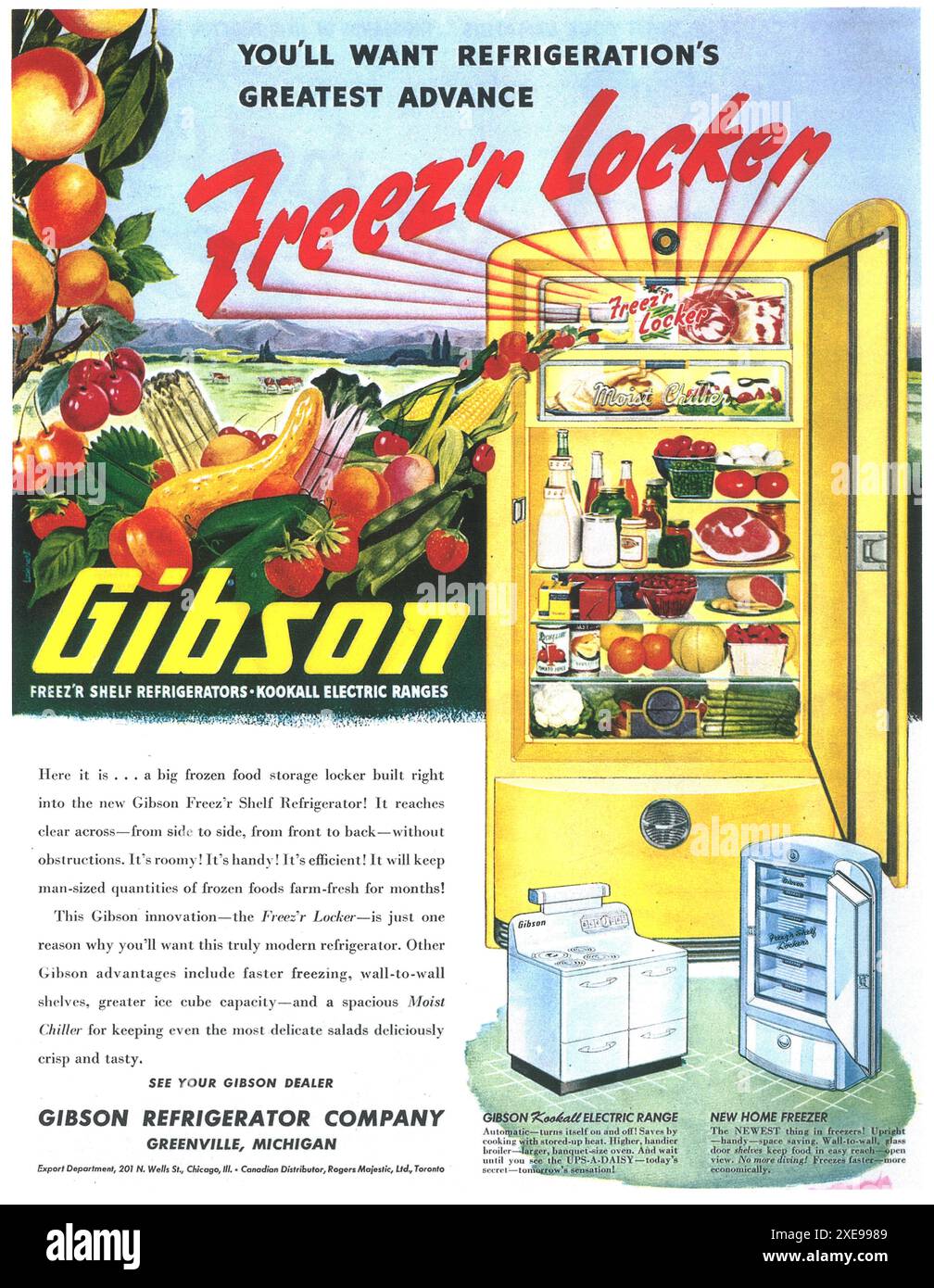 Gibson refrigerator hi-res stock photography and images - Alamy
