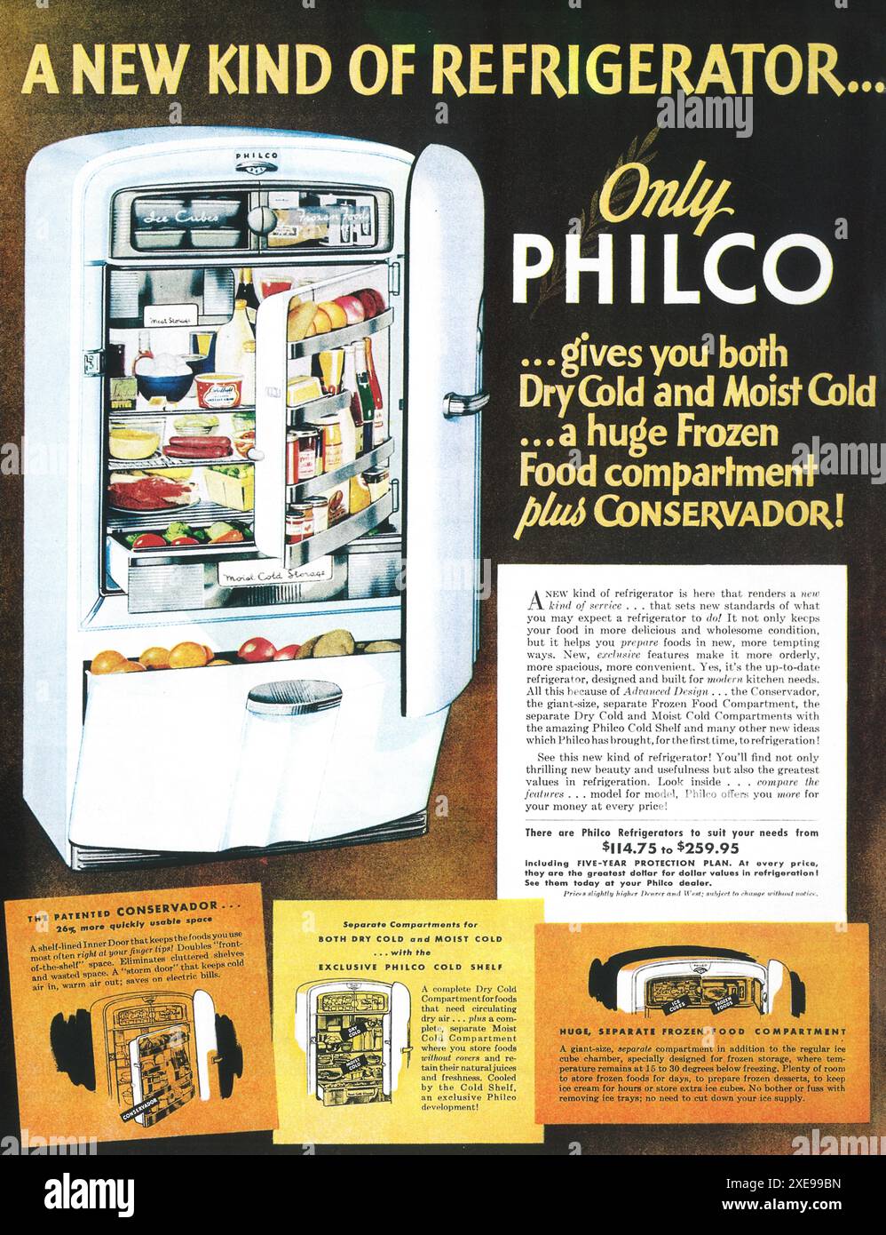1941 Philco refrigerator ad Stock Photo - Alamy