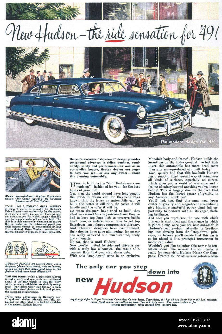 1948 Hudson '49 4-Door Sedan Ad Stock Photo - Alamy