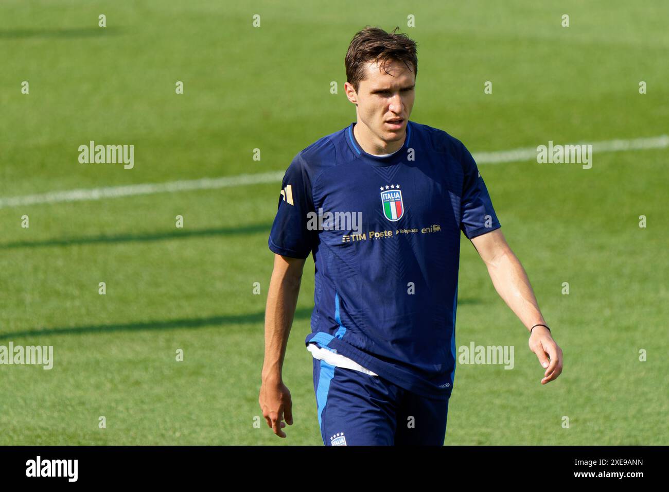 Federico Chiesa of Italy during UEFA Euro 2024 - Italy training session ...