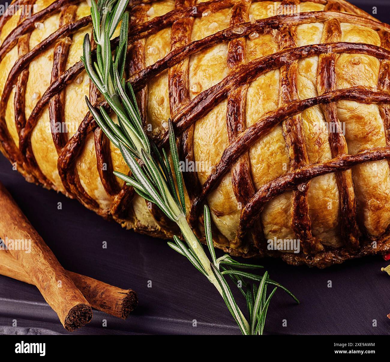 Beef wellington.meat, baked in puff pastry Stock Photo - Alamy