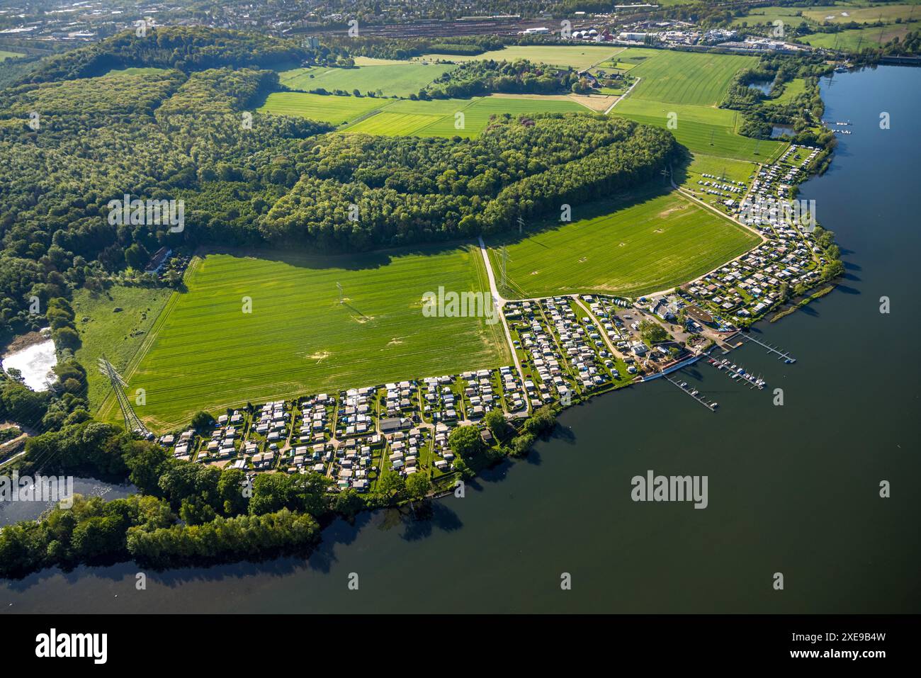 Aerial view, Kaisberg forest with camping sites Caravan- und ...