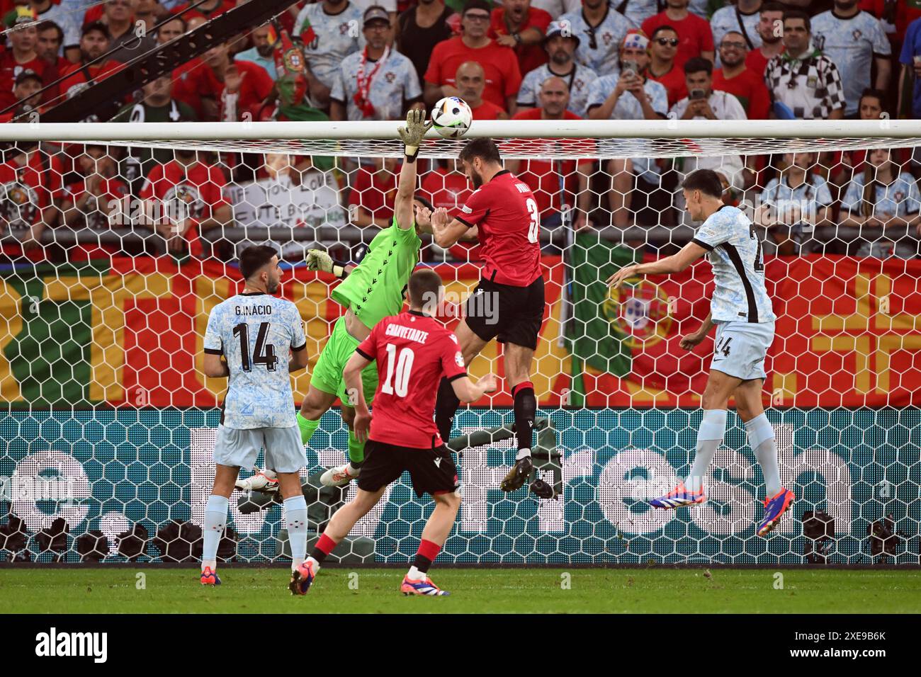 GELSENKIRCHEN - Georgia goalkeeper Giorgi Mamardashvili during the UEFA ...