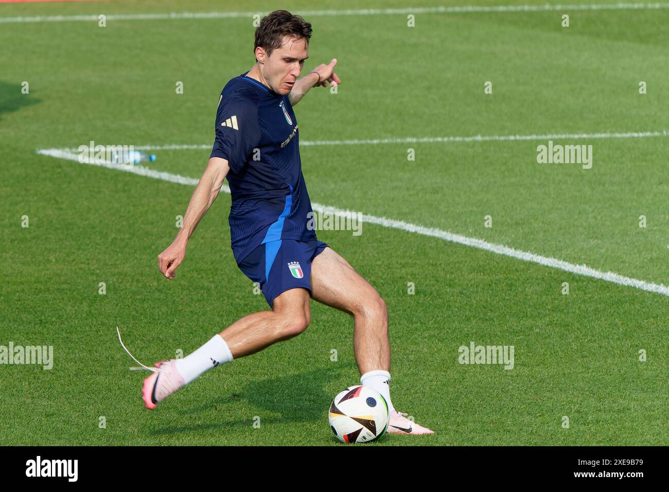 Federico Chiesa of Italy during UEFA Euro 2024 - Italy training session ...