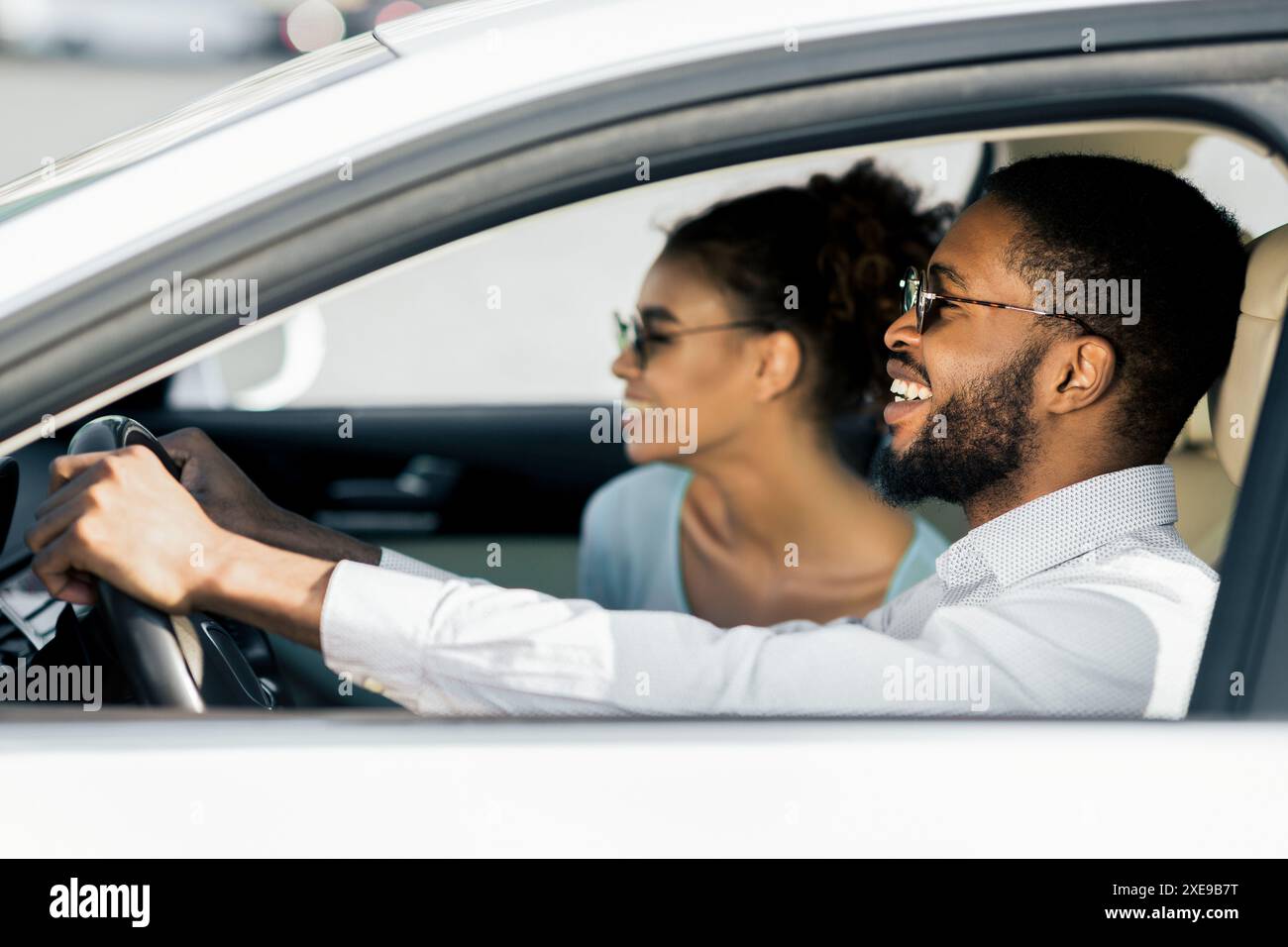 Peaceful happy driving hi-res stock photography and images - Alamy