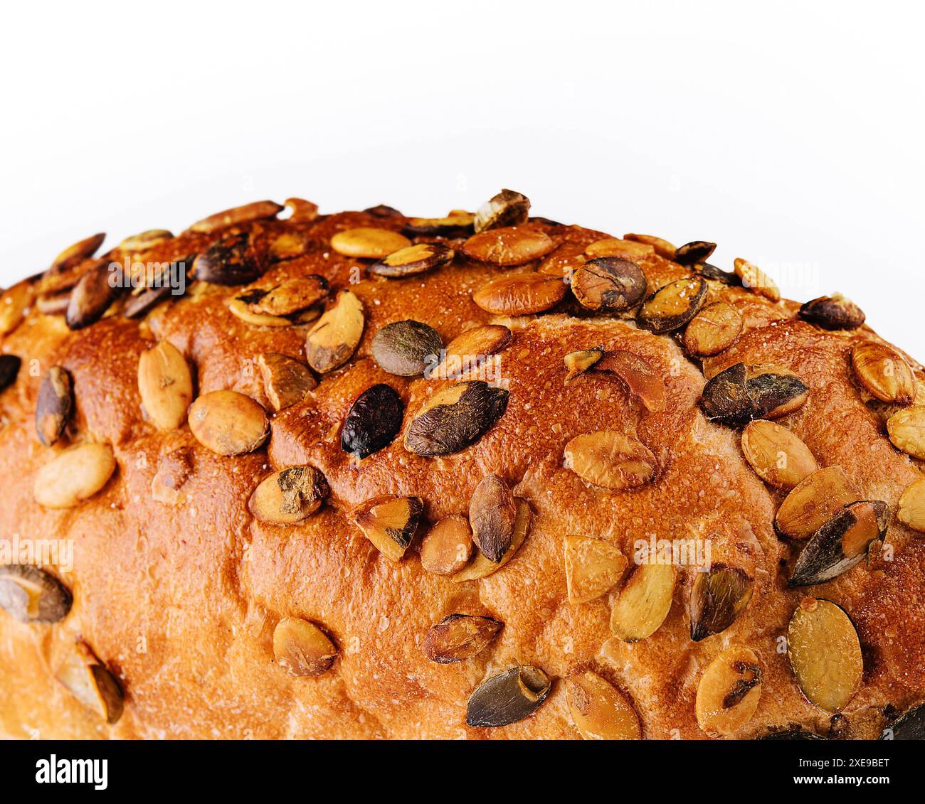 Gluten free multi seed bread with linseed isolated Stock Photo - Alamy