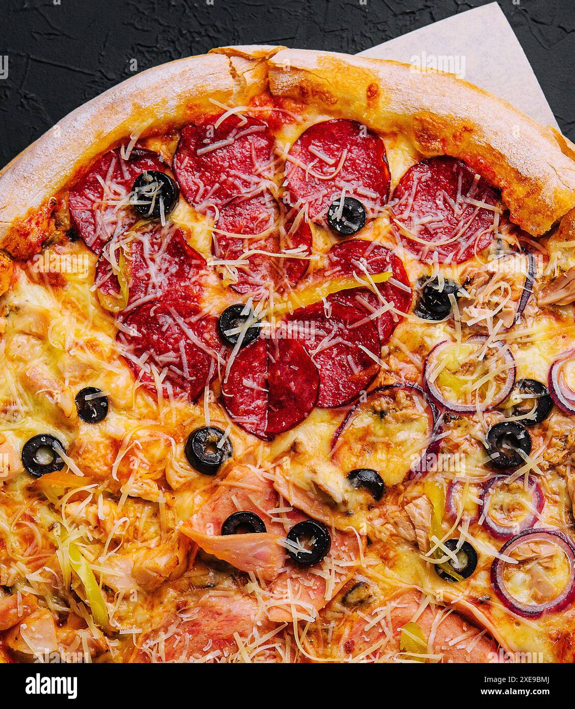 Pizza different slices hi-res stock photography and images - Alamy