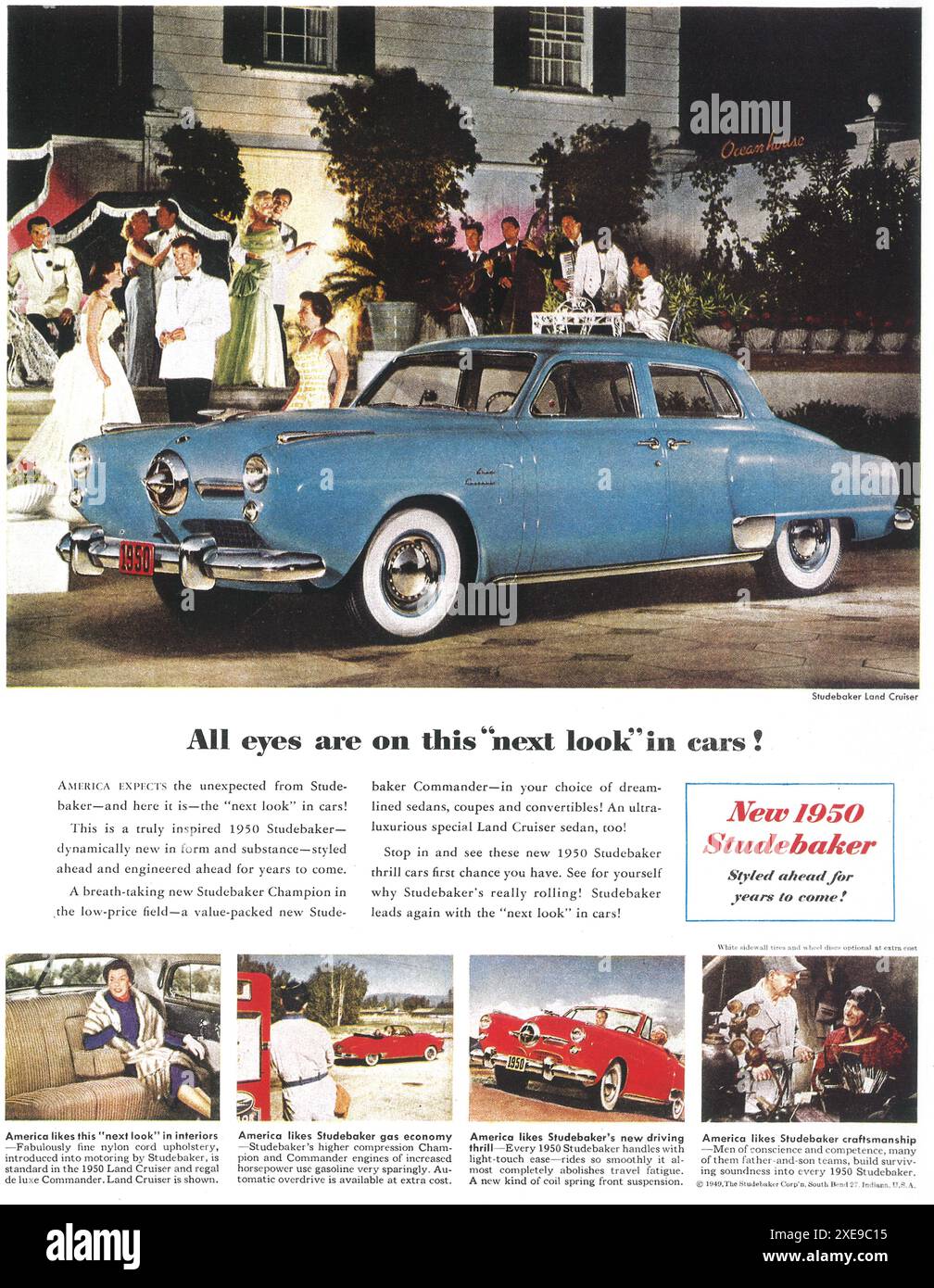 1949 Studebaker '50 ad Stock Photo - Alamy
